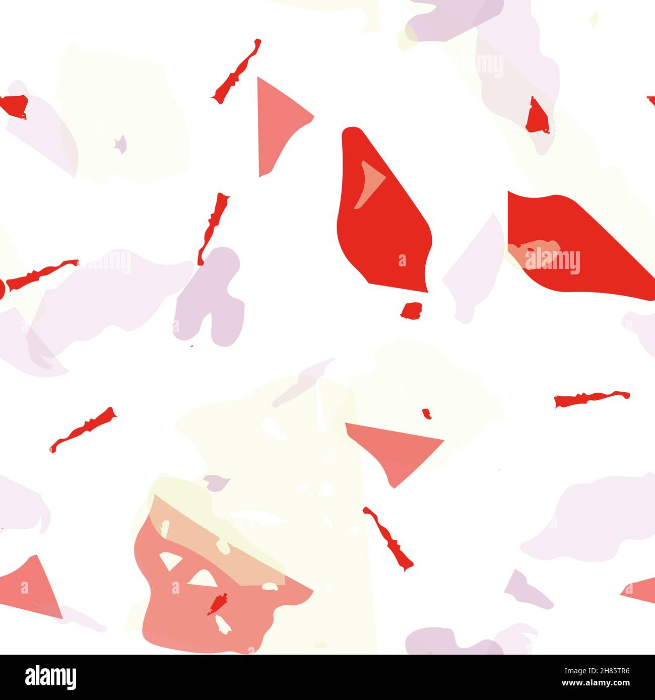 Terrazzo seamless pattern. Red realistic marble texture with stones ...