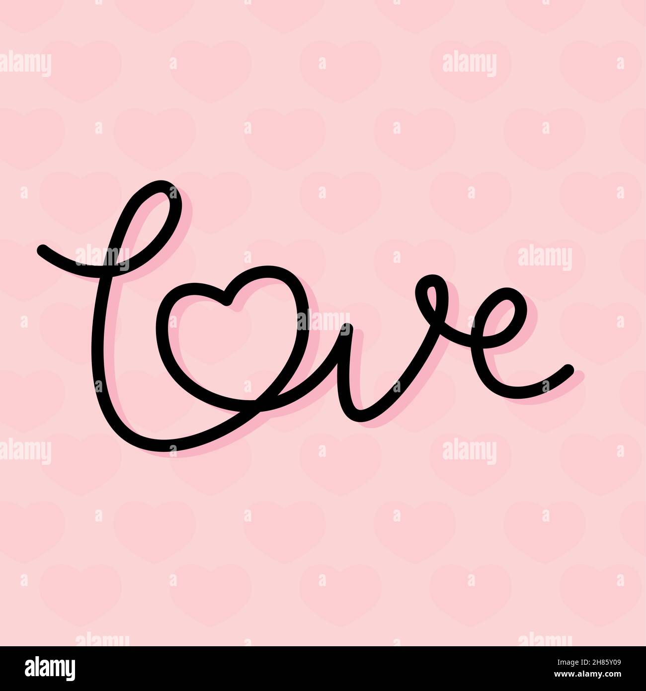love calligraphy style Stock Vector Image & Art - Alamy
