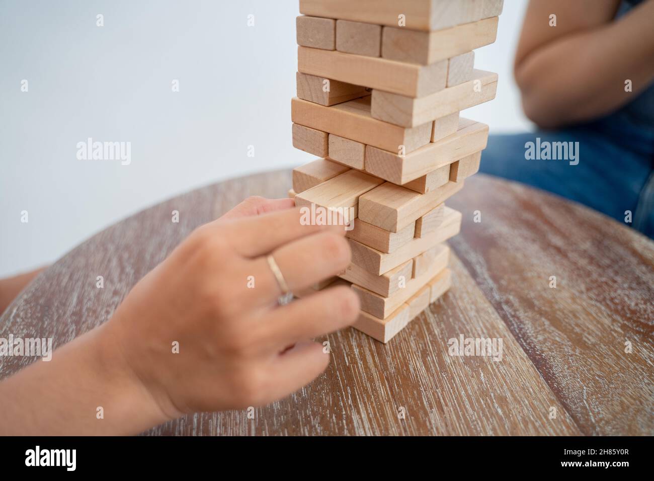 Hand built construction build blocks hi-res stock photography and ...