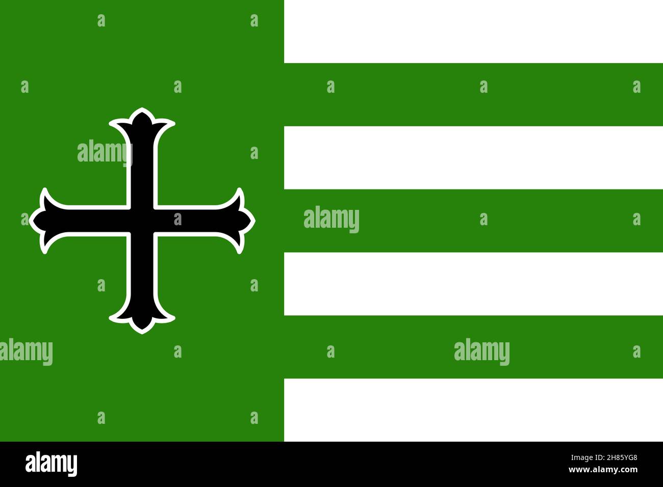 Top view of flag Anasco, untied states of America. USA patriot and ...