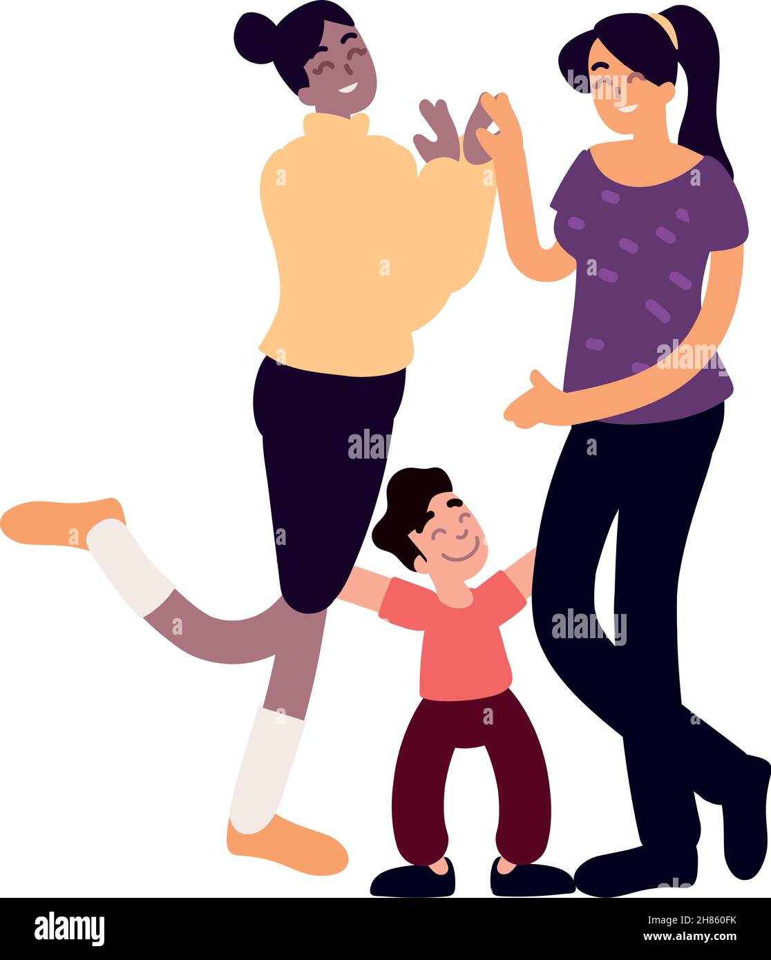 women with a boy Stock Vector Image & Art - Alamy