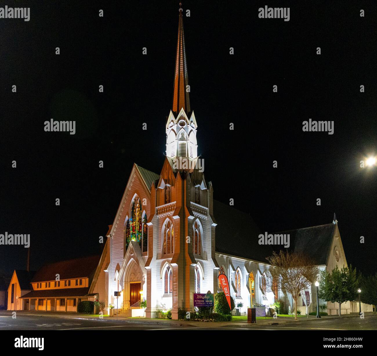 NAPA, UNITED STATES - Apr 18, 2021: The First Presbyterian Church in ...
