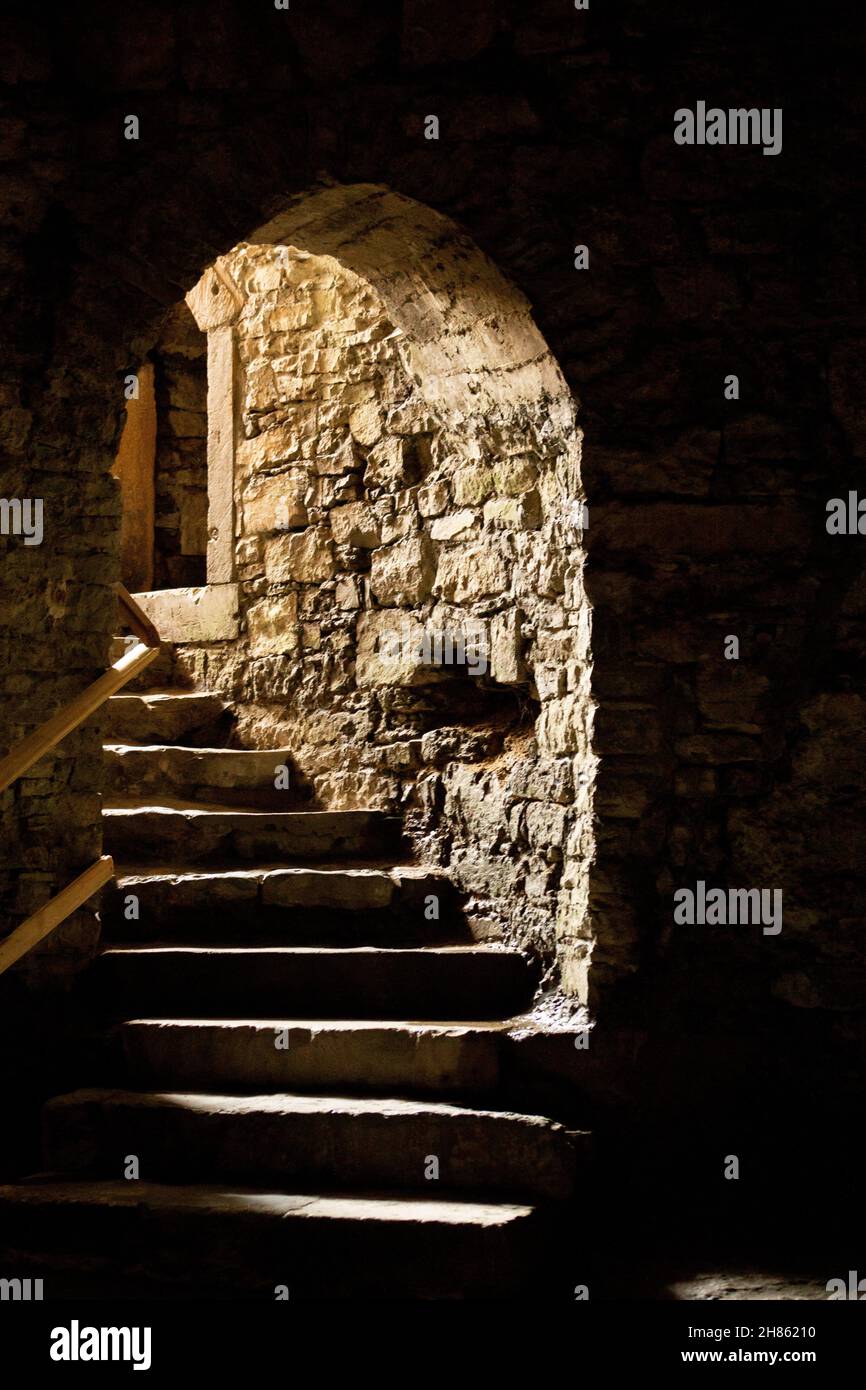 Inside old medieval castle tower hi-res stock photography and images ...