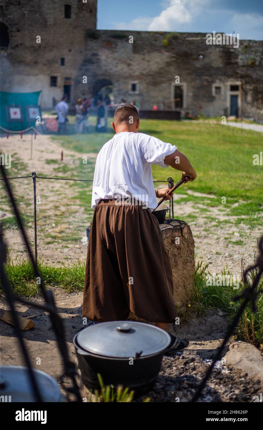 Old man in medieval costume hi-res stock photography and images - Alamy