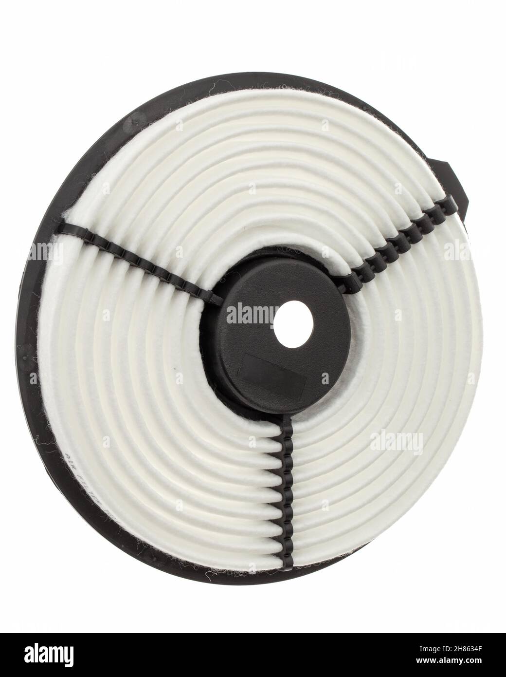Car air filter, isolated on white background Stock Photo - Alamy
