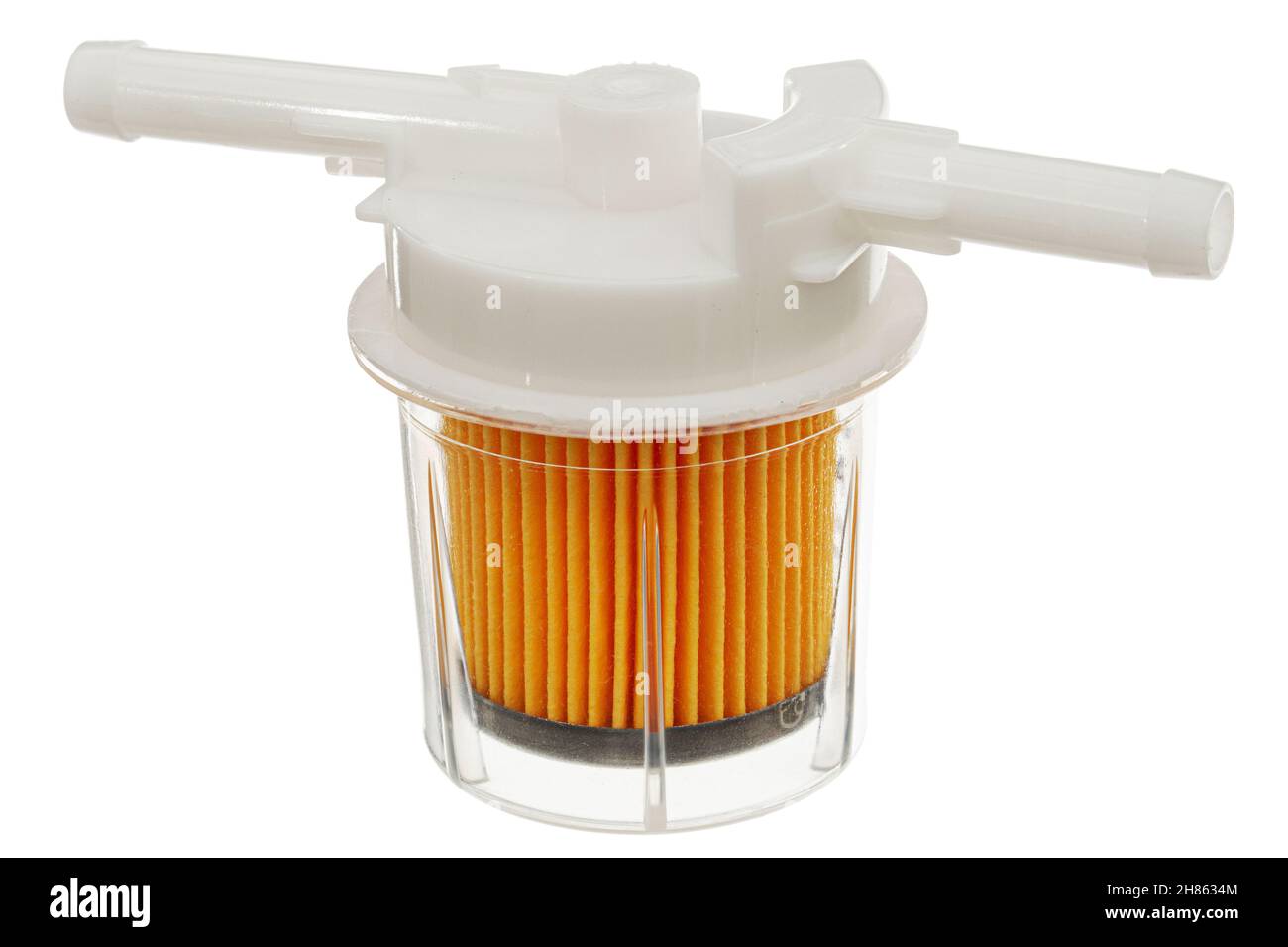 Car fuel filter, isolated on white background Stock Photo - Alamy