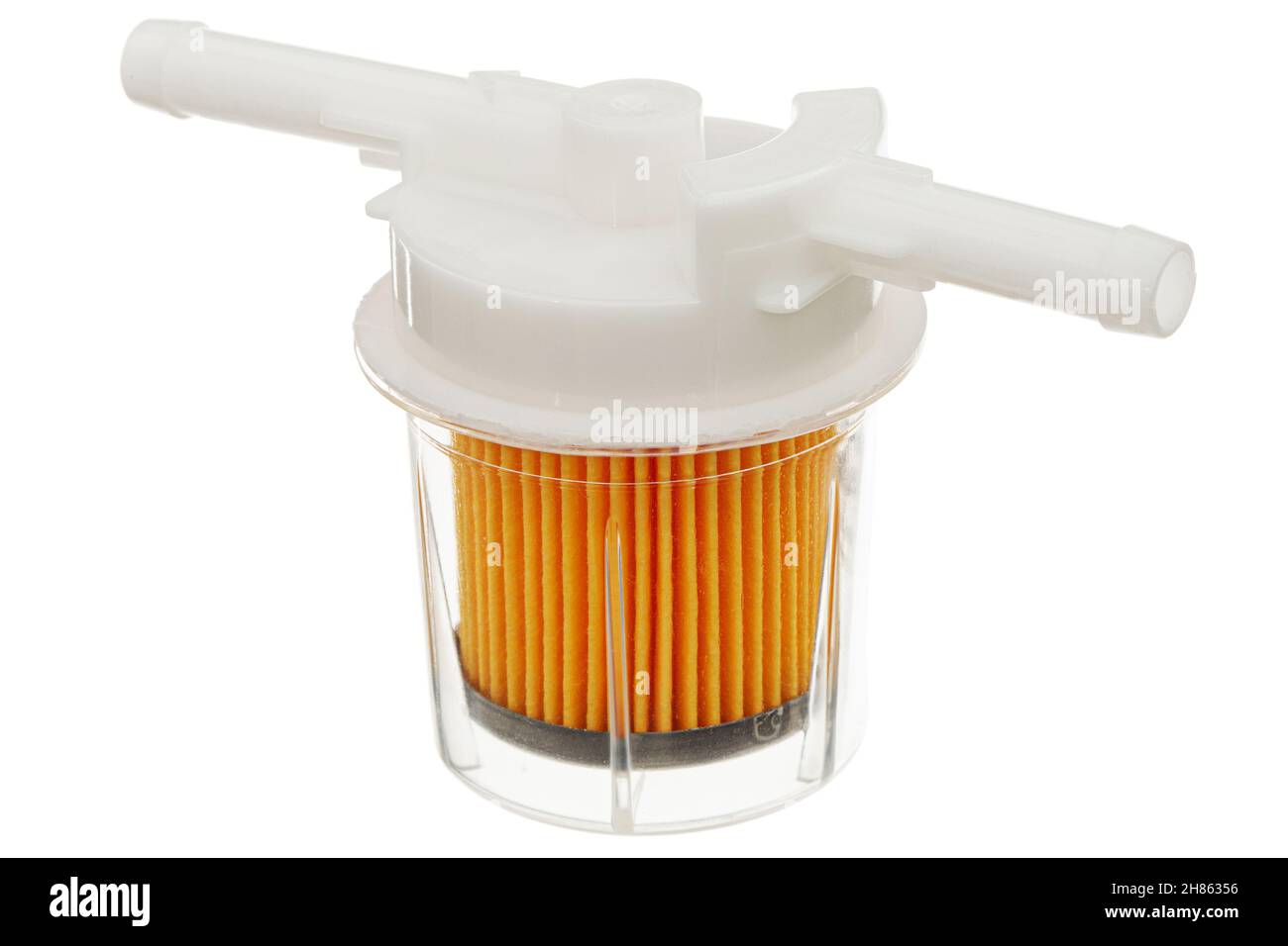 Car fuel filter, isolated on white background Stock Photo - Alamy