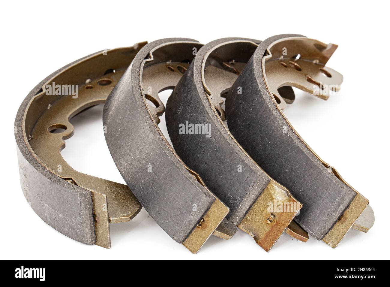 Set of asbestos brake pads, replacement spare parts of the car brake ...