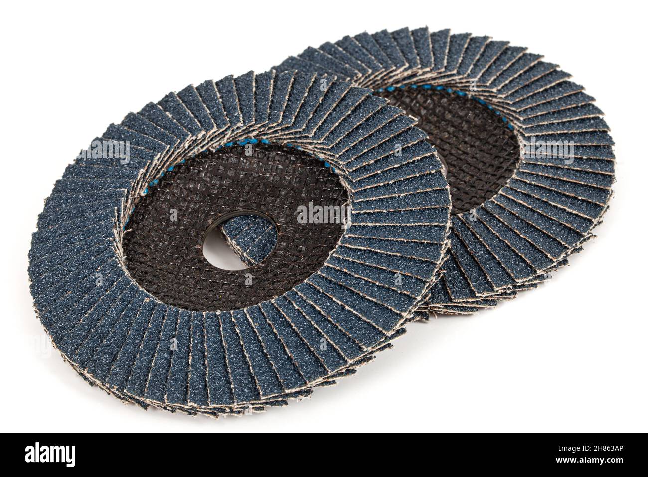 Abrasive flap disc, isolated on white background Stock Photo - Alamy