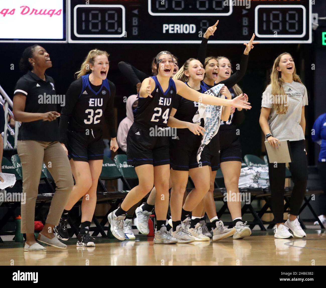 November 27, 2021 - Eastern Illinois Panthers forward Morgan Litwiller ...