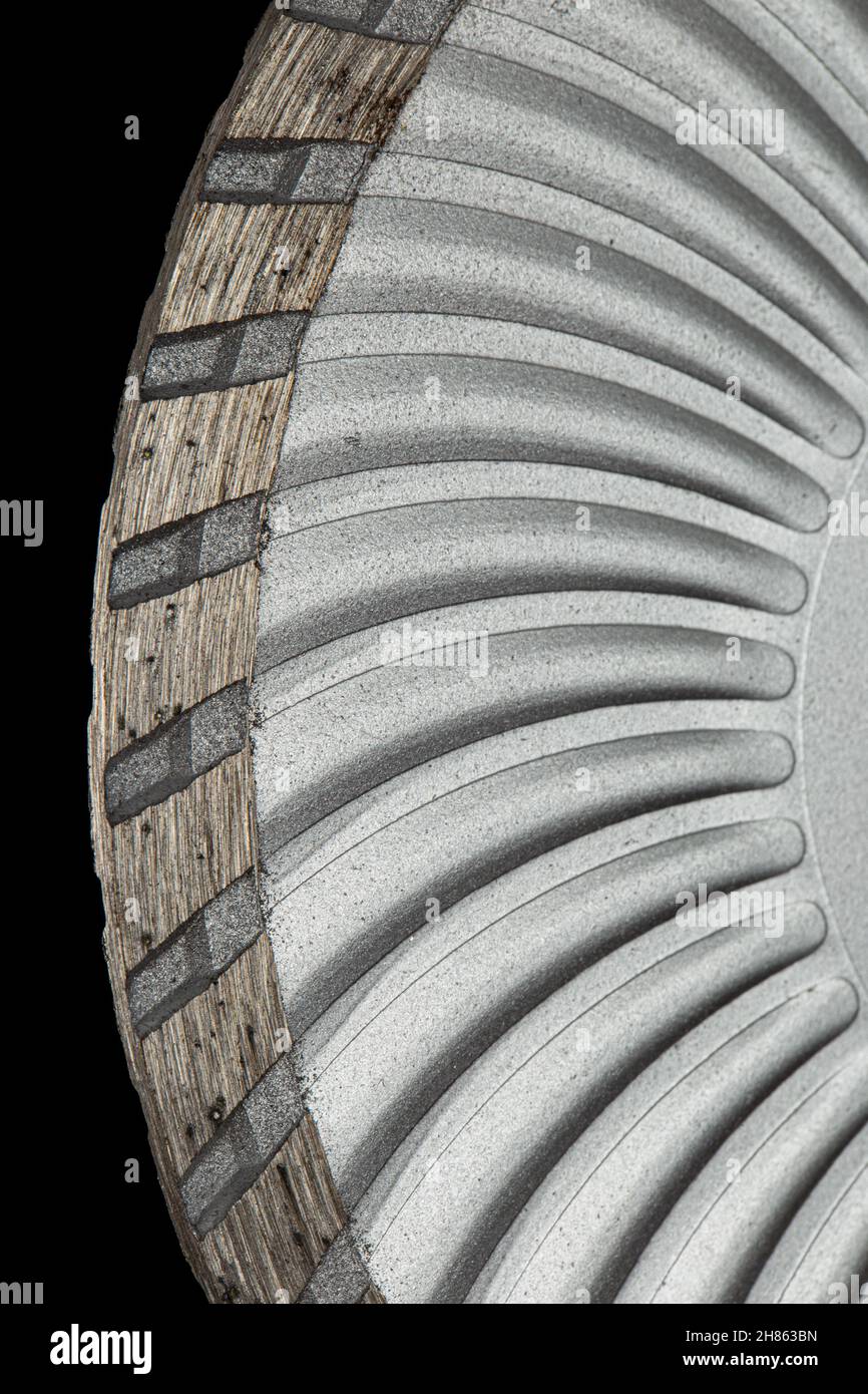 Cutting disk with diamonds, diamond disc for concrete, isolated on ...