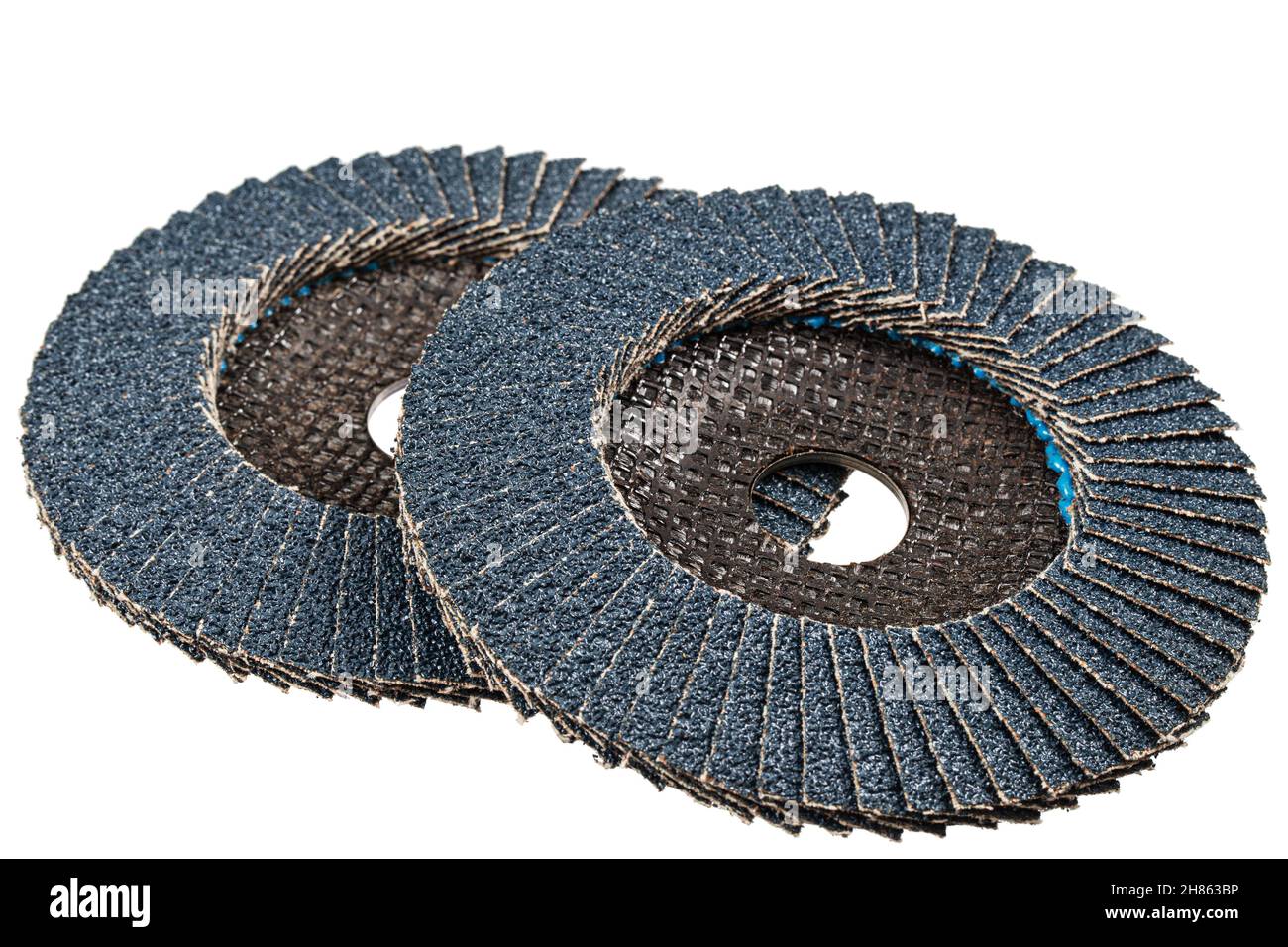 Abrasive flap disc, isolated on white background Stock Photo - Alamy
