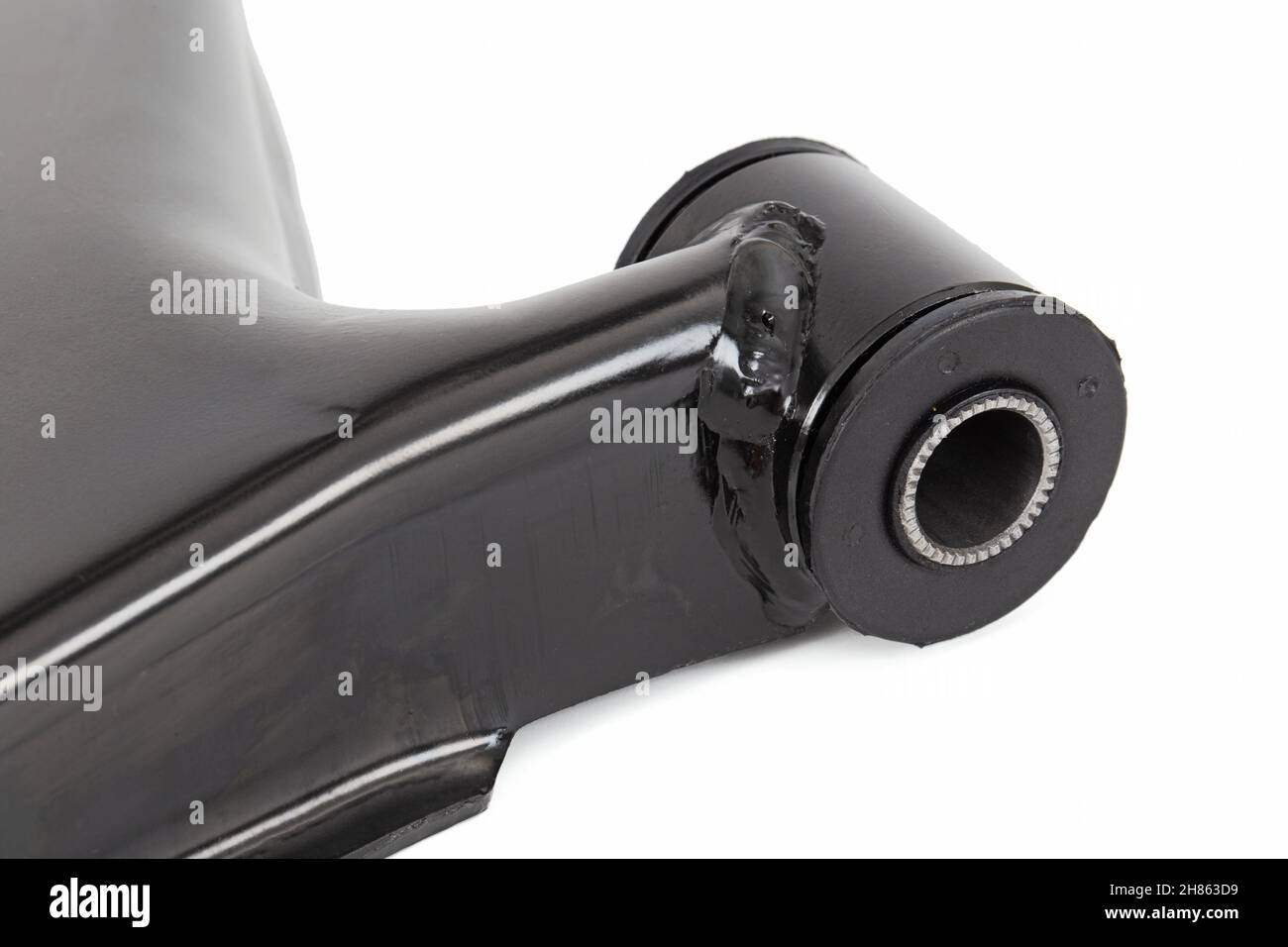 Car suspension arm bushing isolated on white background Stock Photo - Alamy