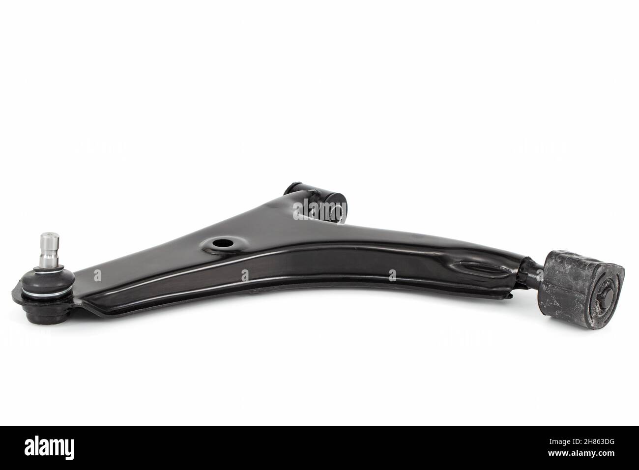 New suspension lower control arm of a vehicle, isolated on white ...