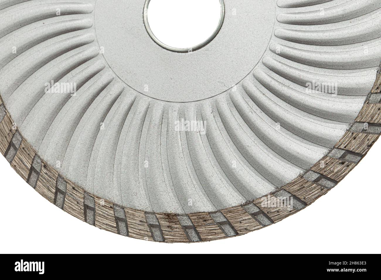 Cutting disk with diamonds, diamond disc for concrete, isolated on ...