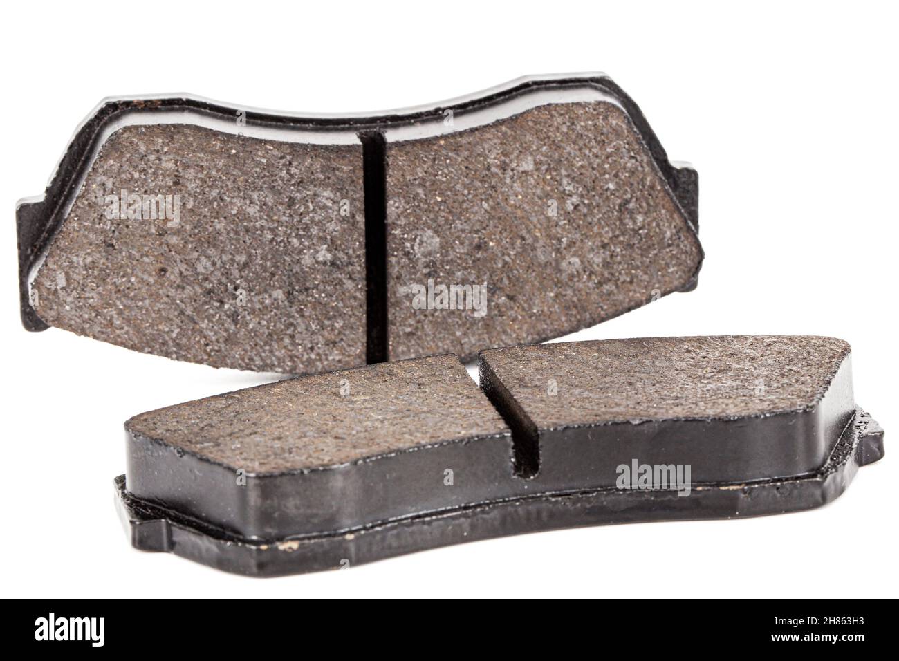 Automotive brake pads, Isolated on white background Stock Photo - Alamy