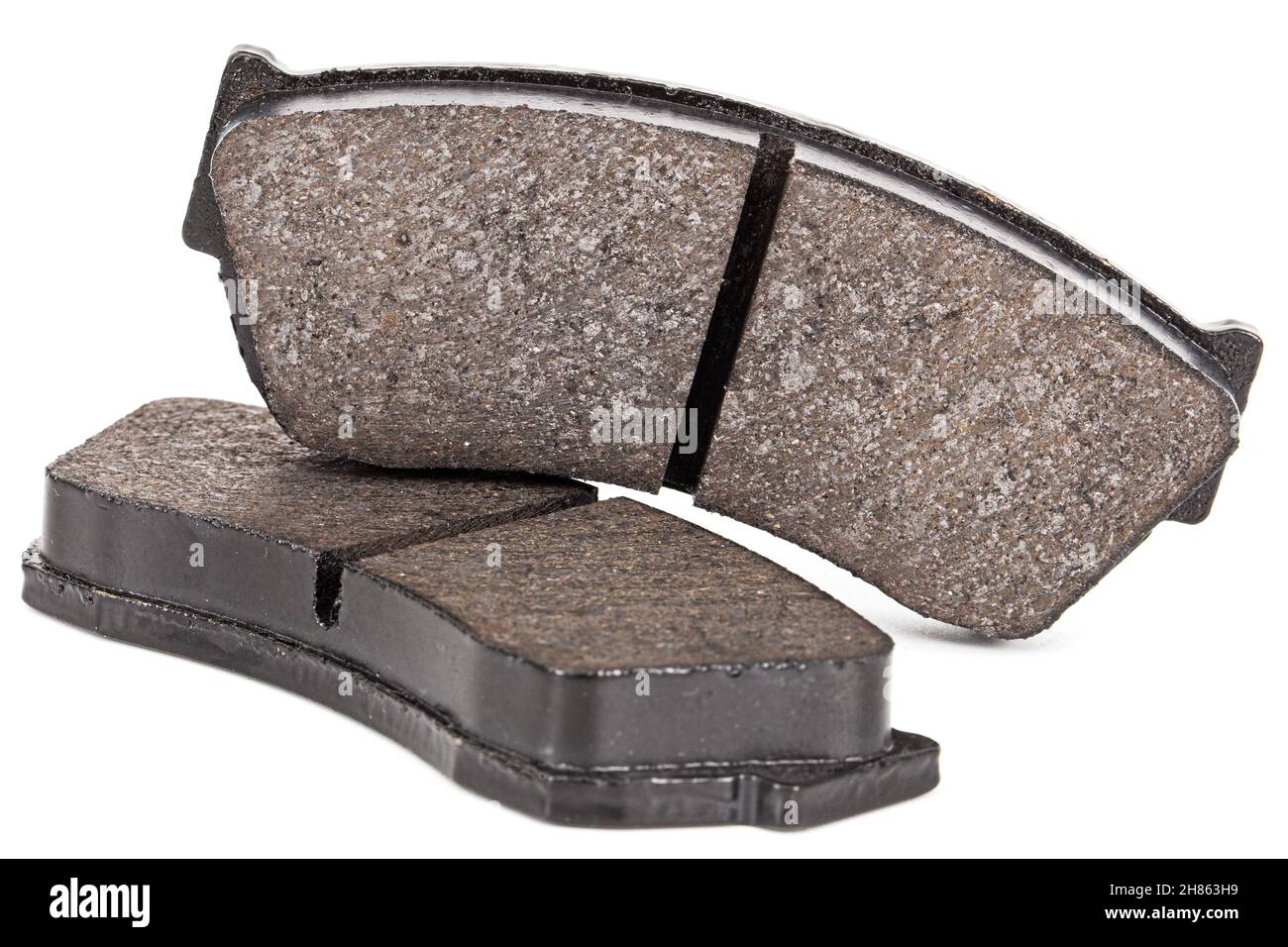 Automotive brake pads, Isolated on white background Stock Photo - Alamy