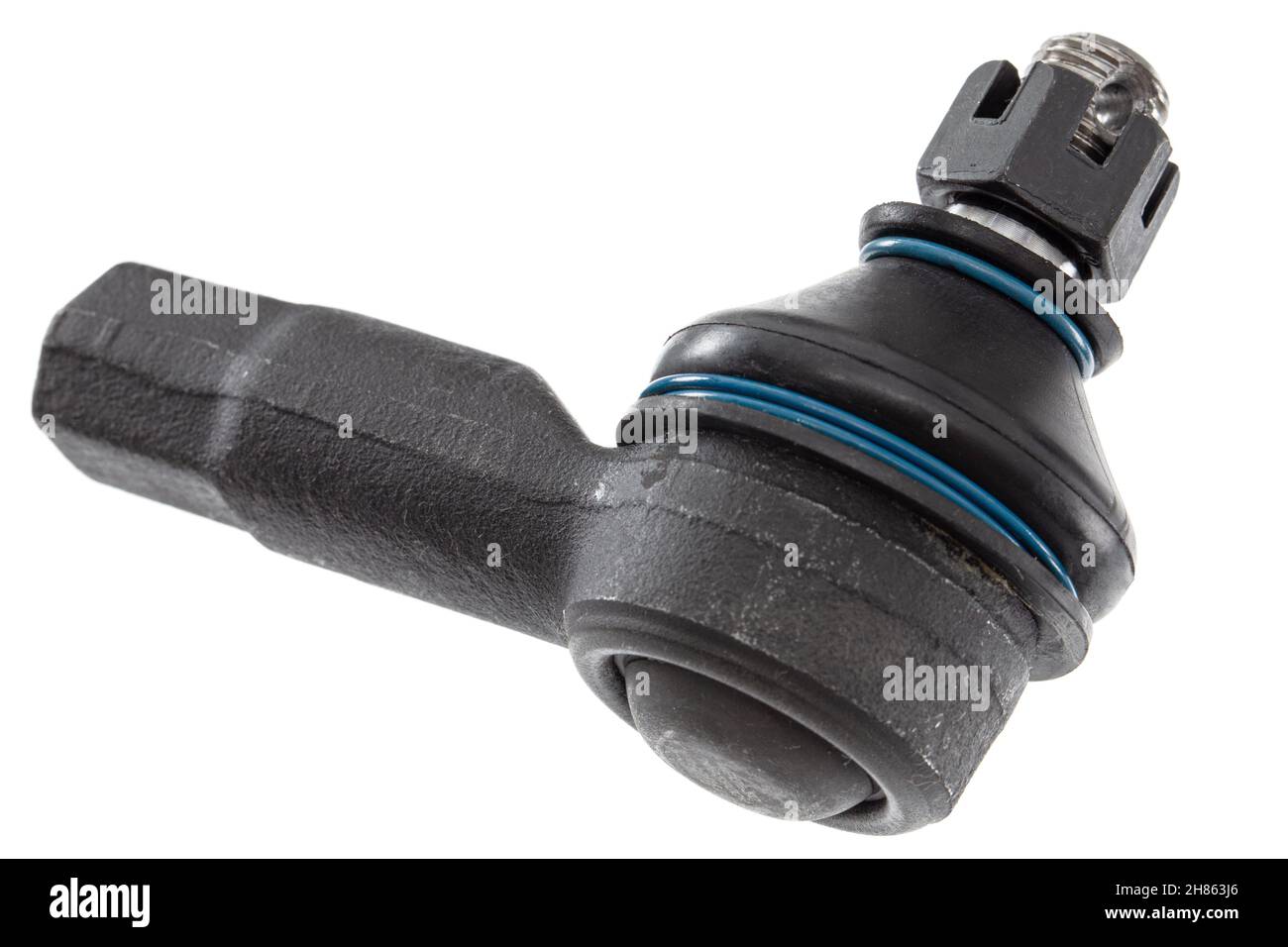 Tie rod end, steering tie rod end, car spare parts, isolated on white ...