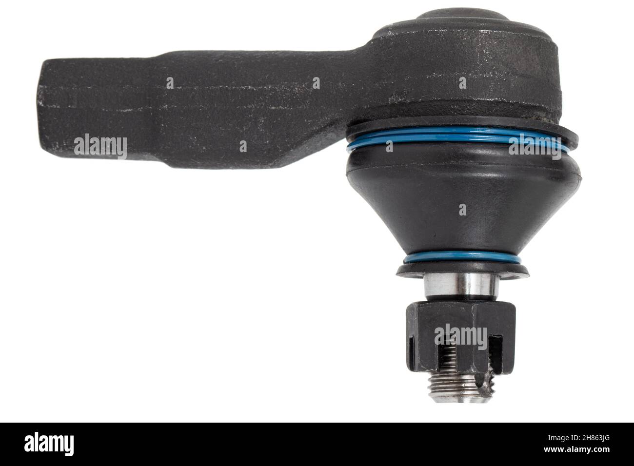 Tie rod end, steering tie rod end, car spare parts, isolated on white ...