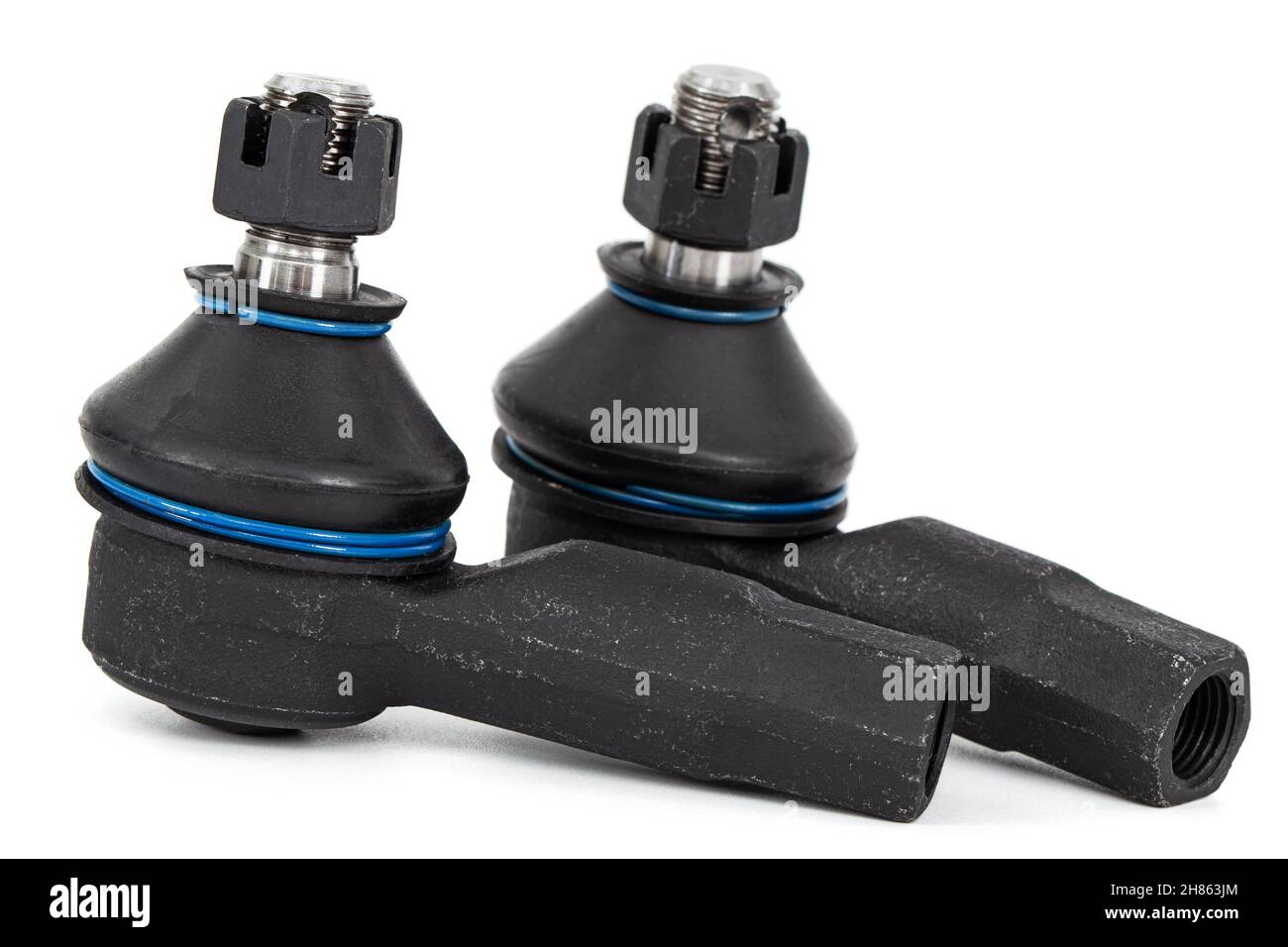 Tie rod end, steering tie rod end, car spare parts, isolated on white ...