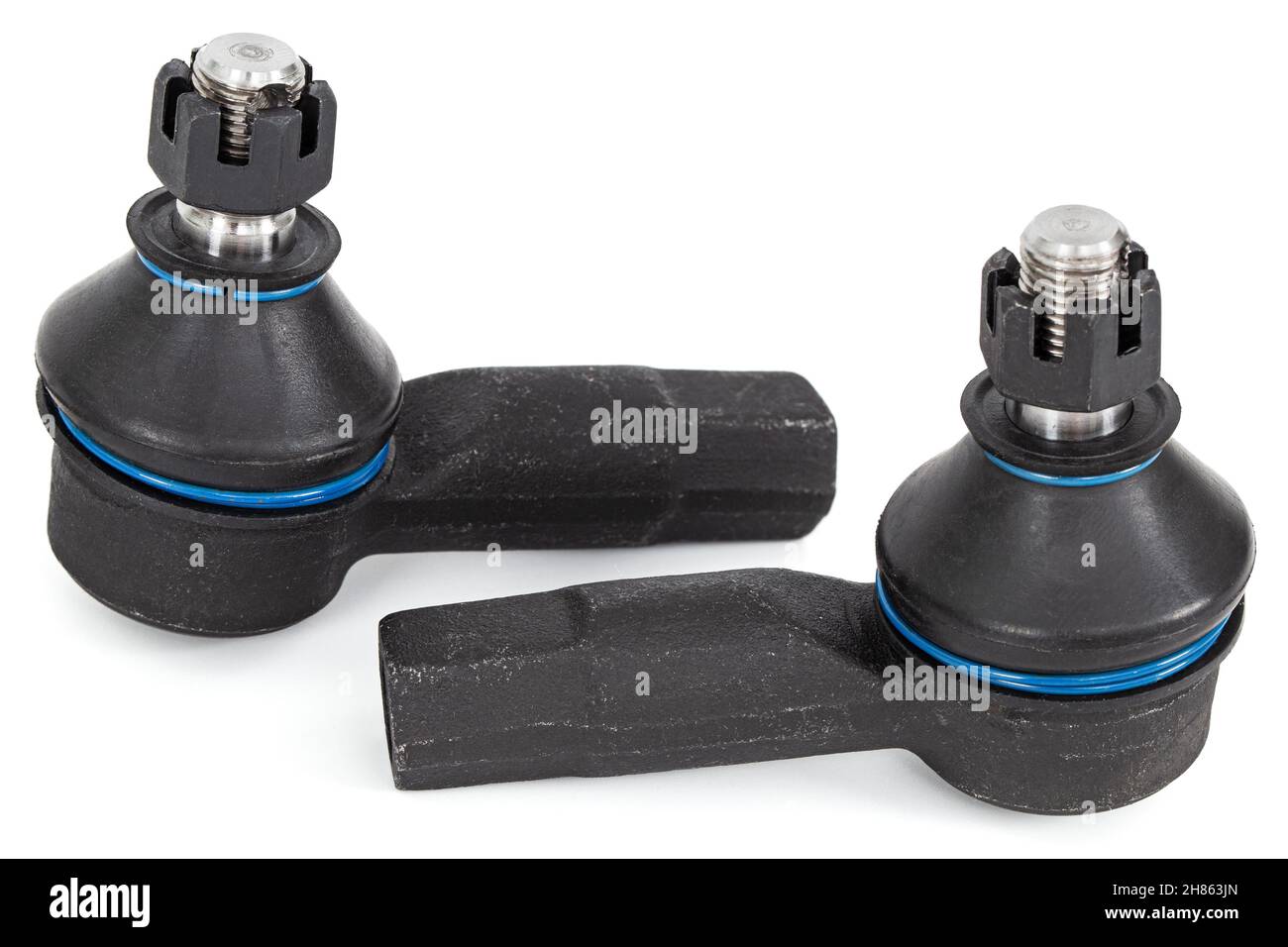 Tie rod end, steering tie rod end, car spare parts, isolated on white ...