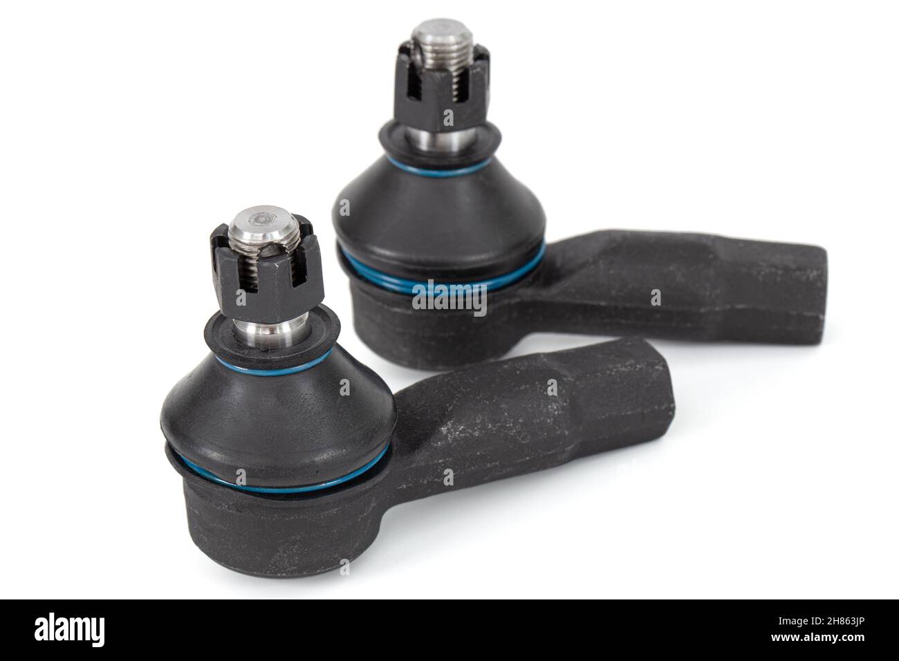 Tie rod end, steering tie rod end, car spare parts, isolated on white ...