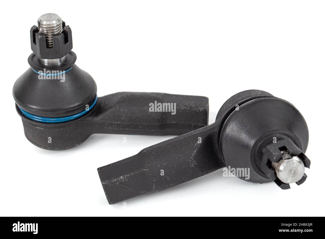 Tie rod end, steering tie rod end, car spare parts, isolated on white ...