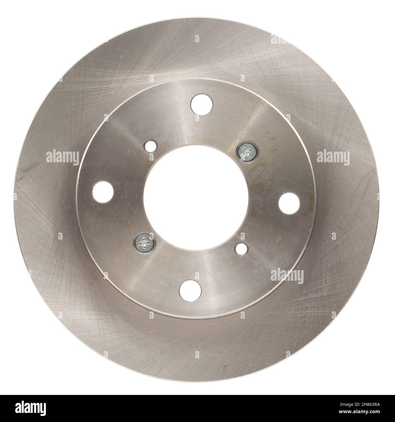 Ventilated car brake disc, isolated on white background Stock Photo - Alamy