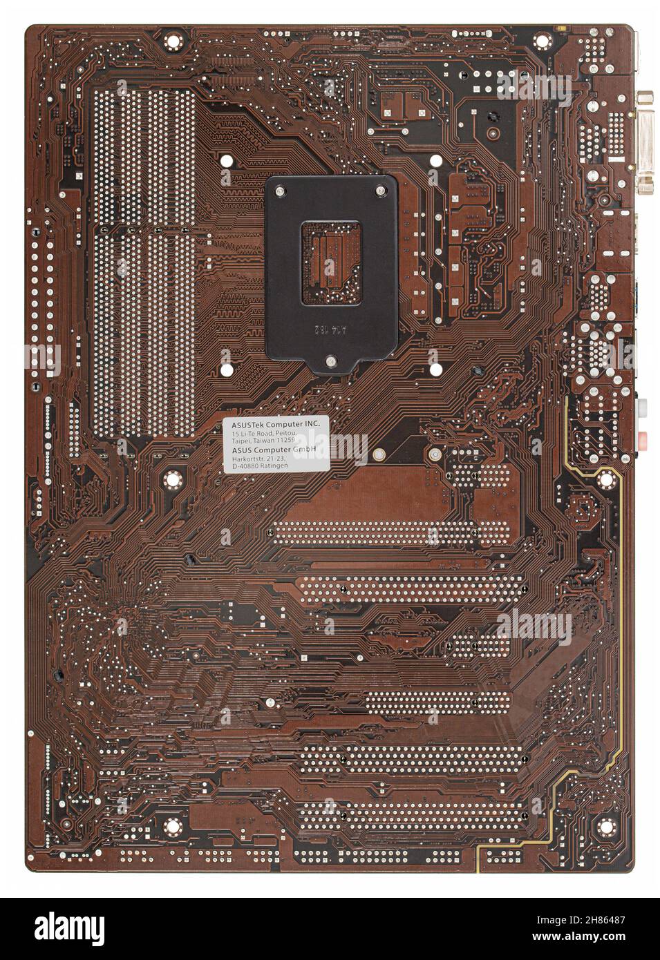 Сomputer motherboard board Asus H97-PRO lga 1150, isolated on white ...