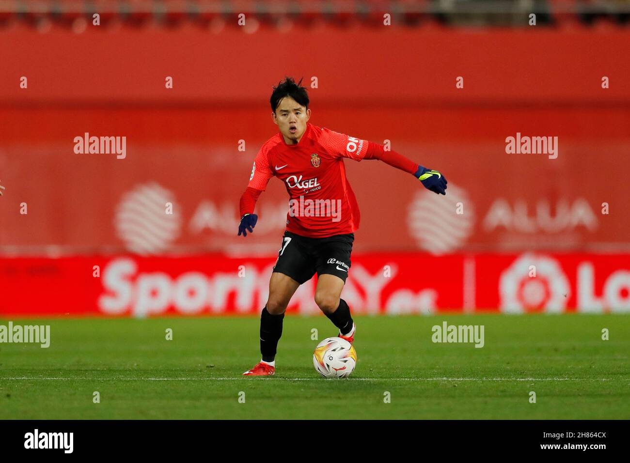 Palma de Mallorca, Spain. 27th Nov, 2021. Takefusa Kubo (Mallorca) Football/Soccer : Spanish "La ...