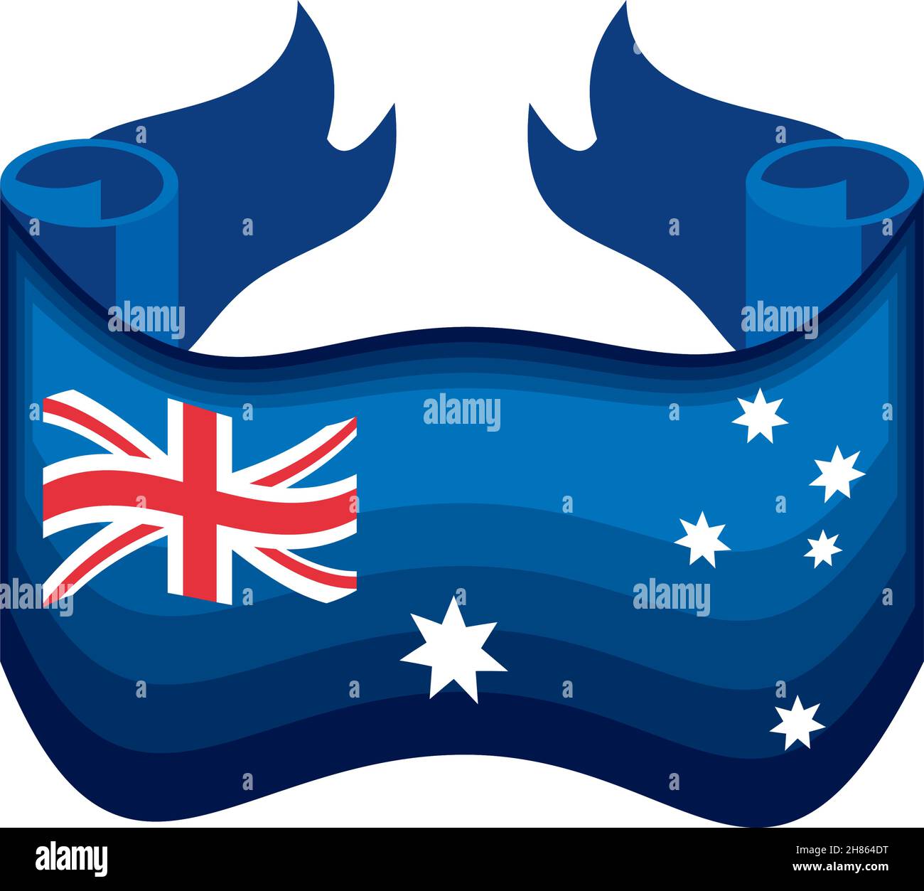 australia flag ribbon Stock Vector Image & Art - Alamy