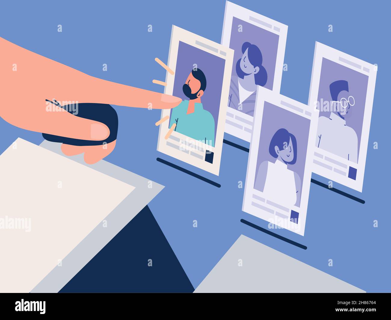 recruiting job candidates Stock Vector Image & Art - Alamy