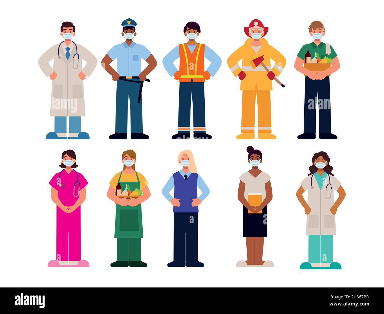 people different professions icon set Stock Vector Image & Art - Alamy