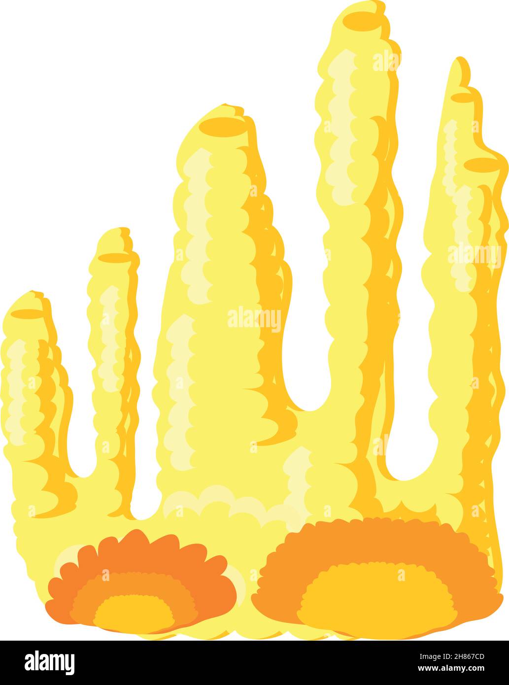 yellow coral reef Stock Vector Image & Art - Alamy