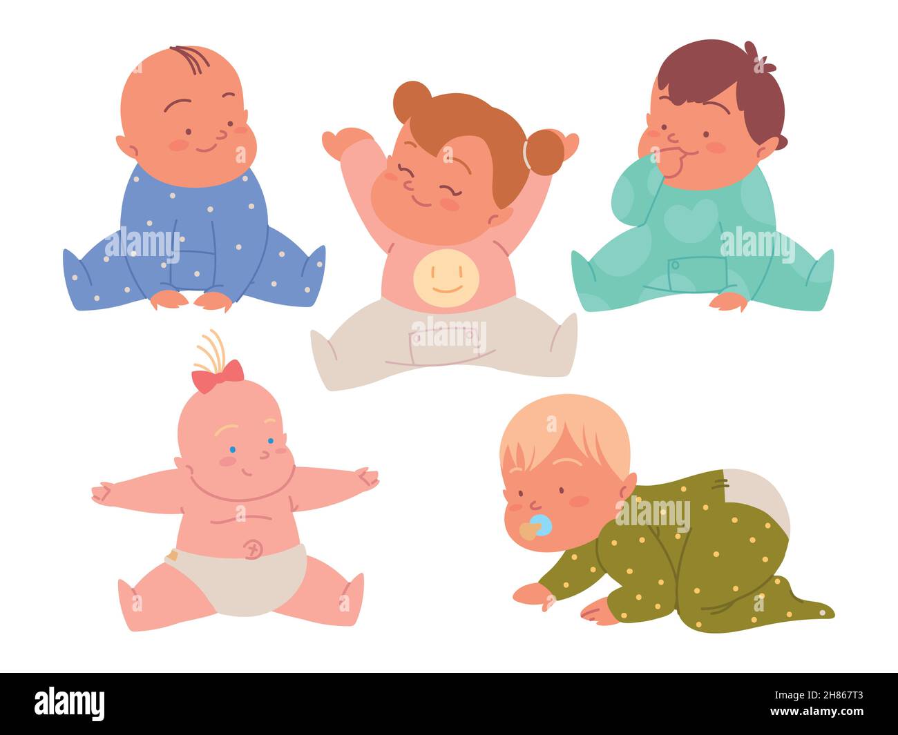 set cartoon baby Stock Vector Image & Art - Alamy