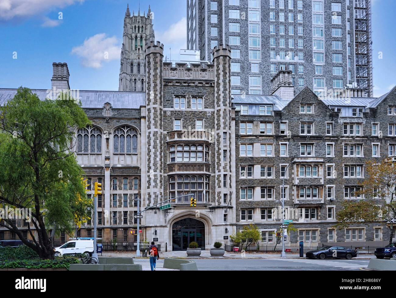 Union Theological seminary, a large gothic building in north Manhattan ...