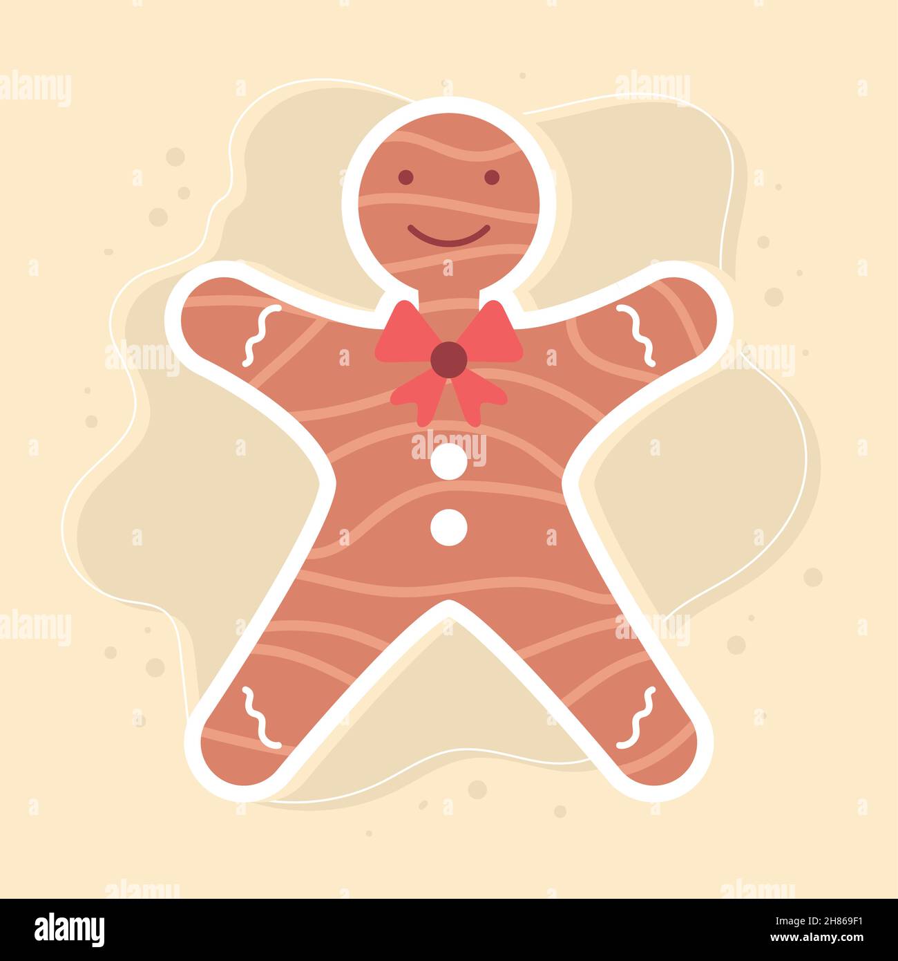 cartoon gingerbread man Stock Vector Image & Art - Alamy