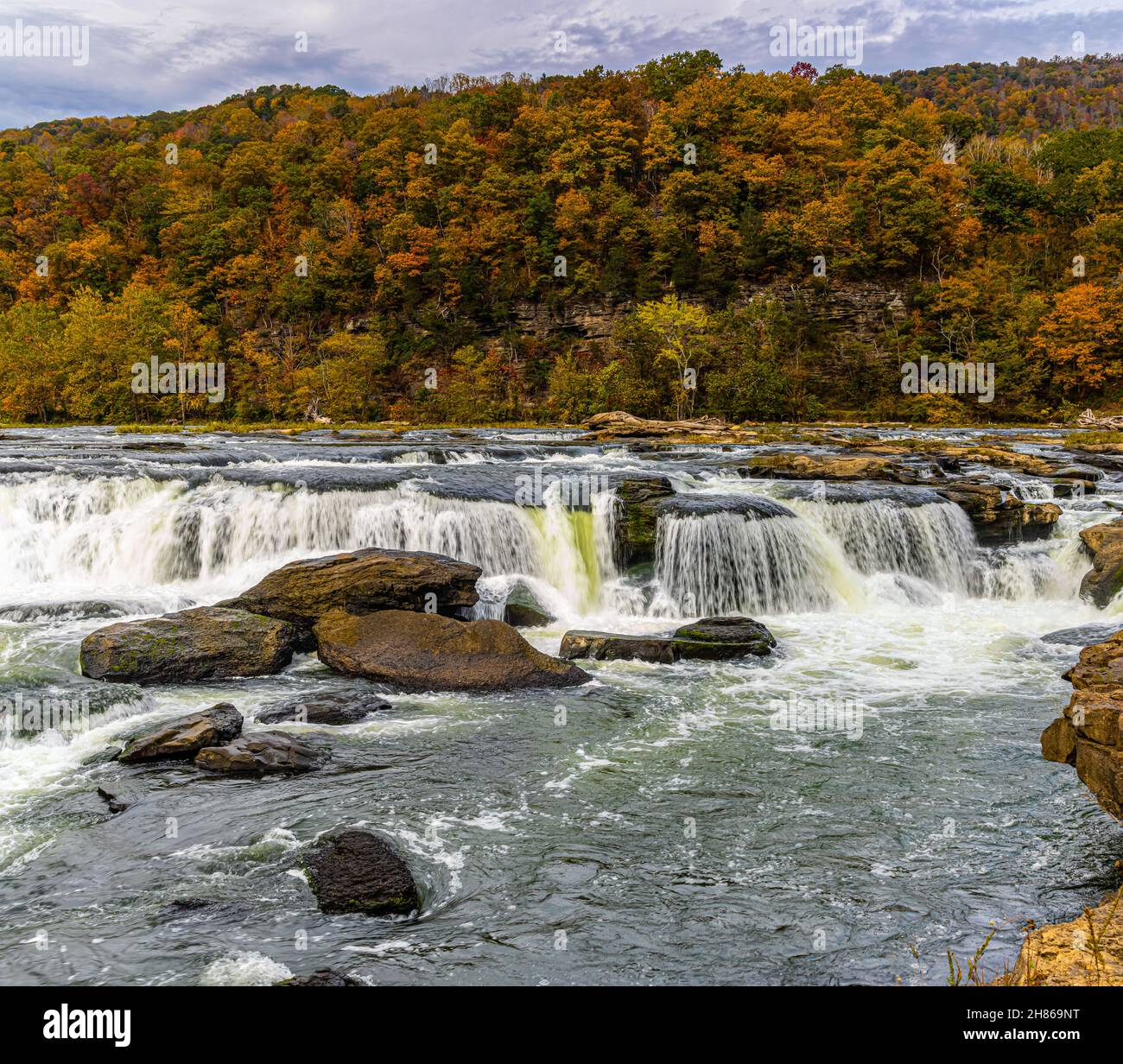 Fall foliage and waterfall west virginia hi-res stock photography and ...