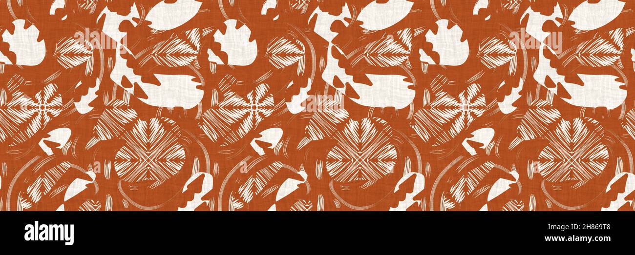 Seamless two tone hand drawn brushed effect pattern border swatch Stock ...
