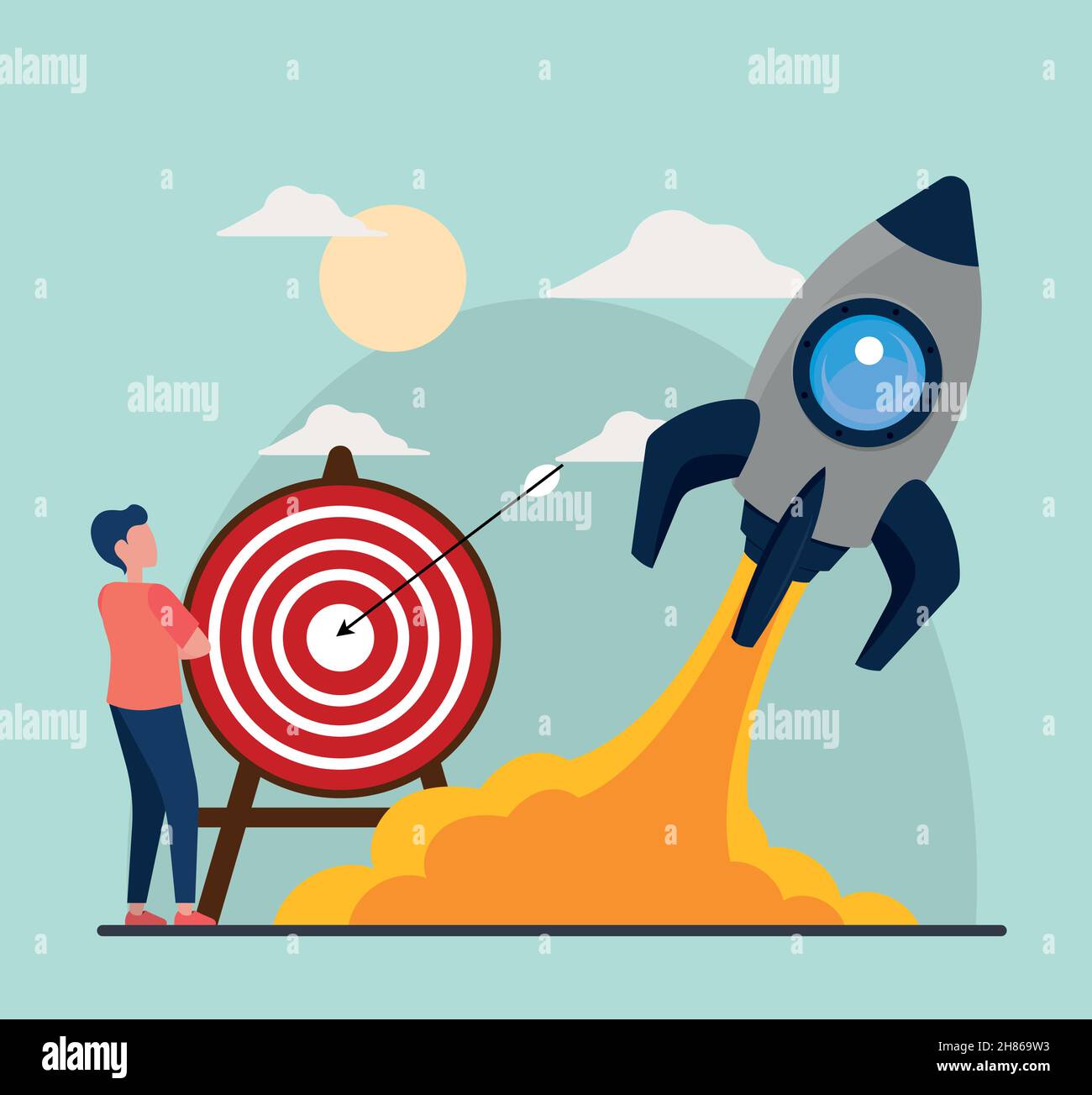 successful man start up Stock Vector Image & Art - Alamy