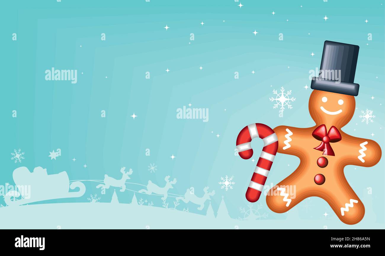 christmas gingerbread man Stock Vector Image & Art - Alamy
