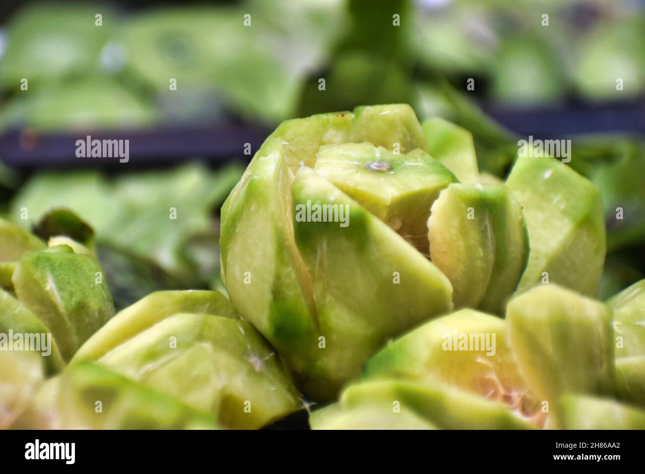 Decorated Hog Plum Spondias Mombin without outer layer Stock Photo - Alamy