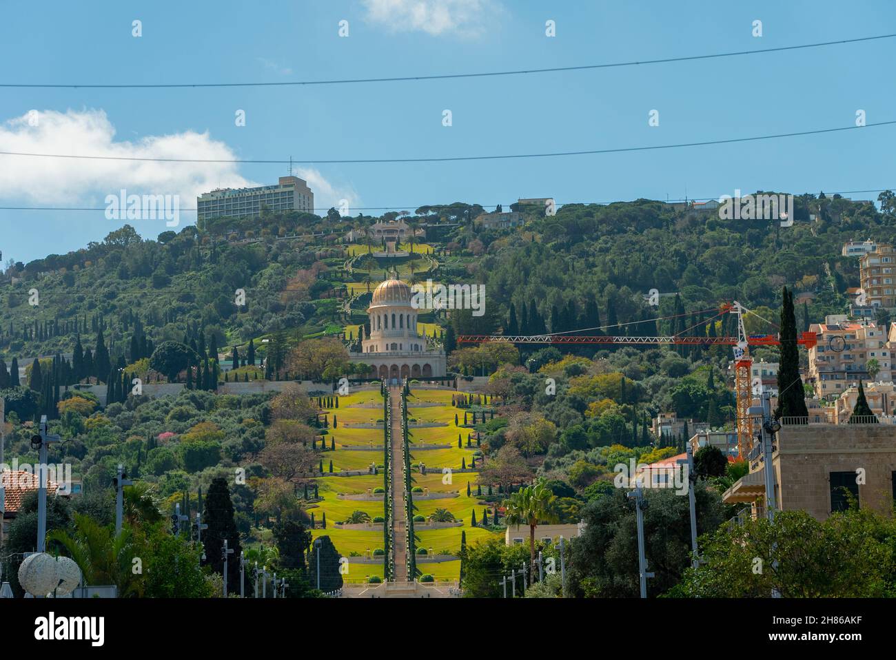 Israel, Haifa Bahai Gardens and temple on mount Carmel Stock Photo - Alamy