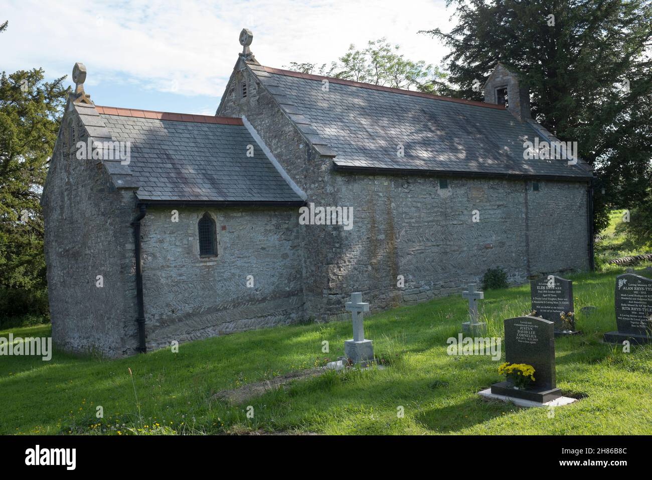 St Peters Church - the oldest building in Penarth South Wales Stock ...