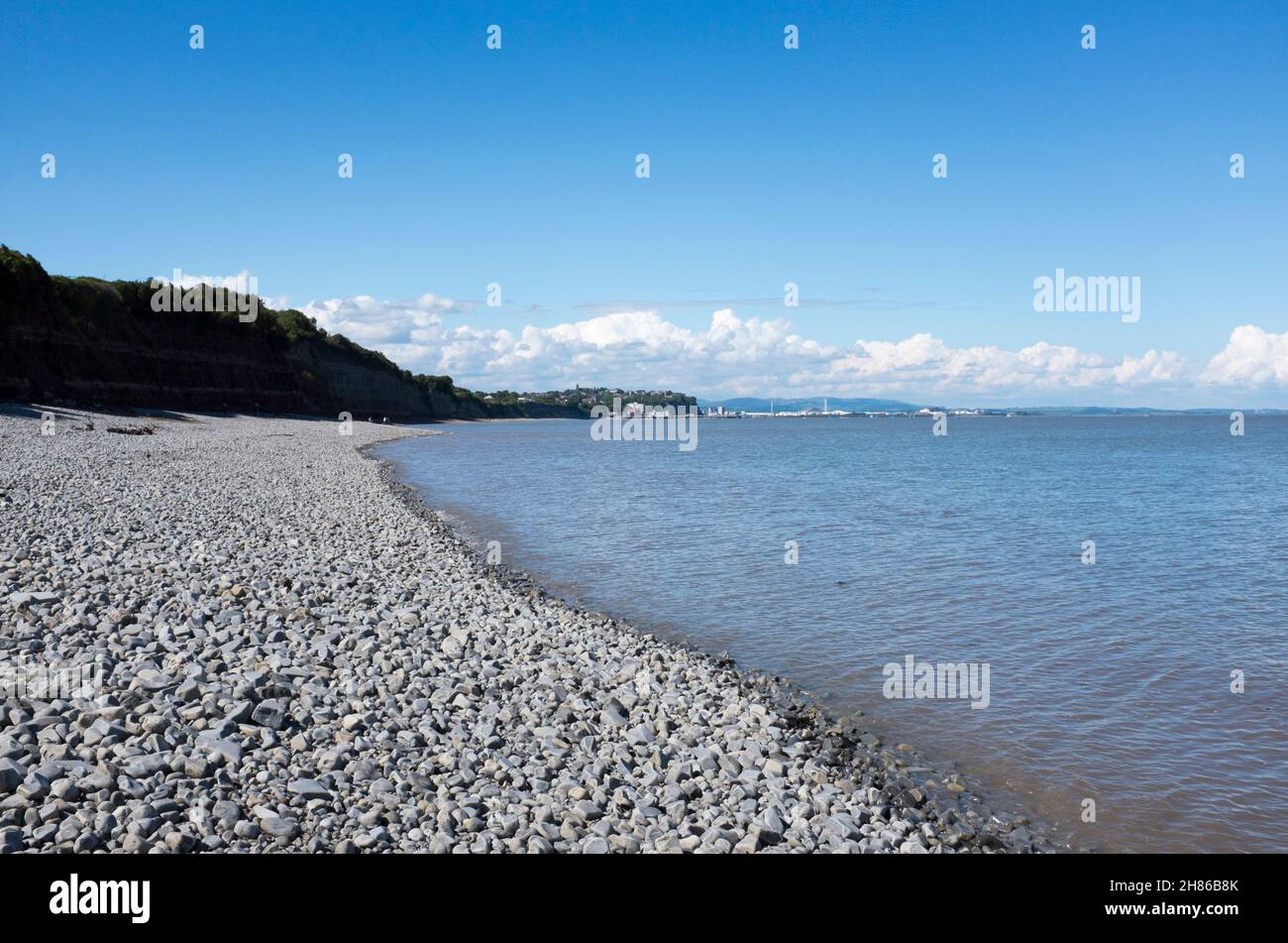 View to Penarth from Lavernock Point South Wales Stock Photo - Alamy