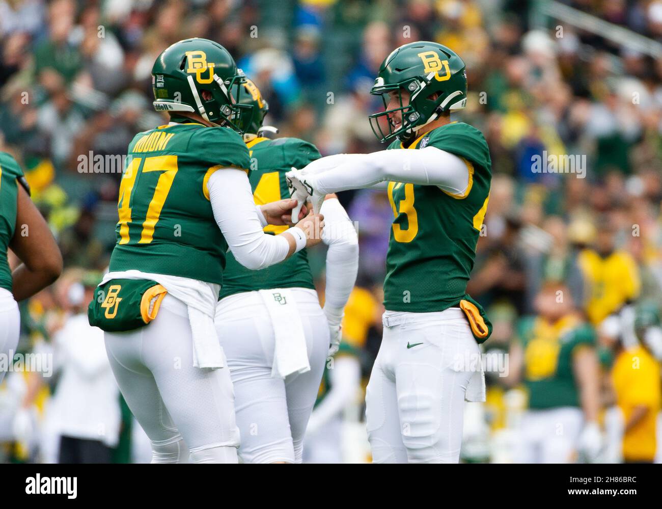 Waco, Texas, USA. 27th Nov, 2021. Baylor Bears punter Issac Power (43 ...