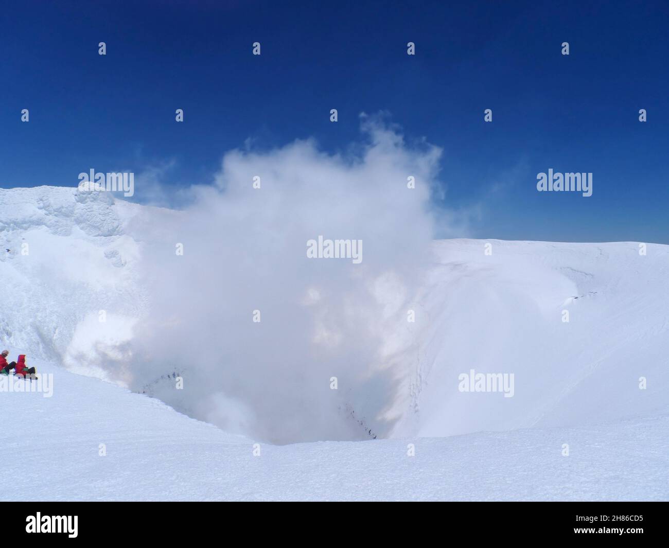 The summit of Volcano Villarrica, Pucon, Chile Stock Photo - Alamy