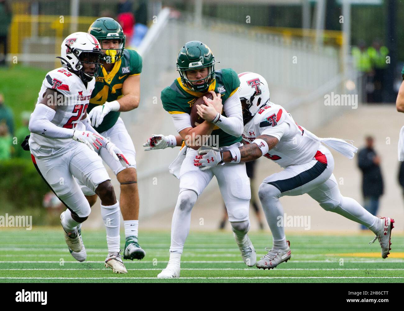 Waco, Texas, USA. 27th Nov, 2021. Texas Tech Red Raiders defensive back ...