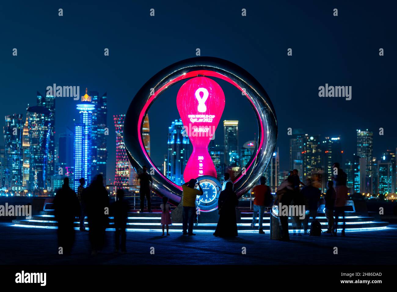 2022 FIFA World Cup countdown clock on Doha's corniche, November 25 ... 2022 FIFA World Cup countdown clock on Doha's corniche, November 25 ...