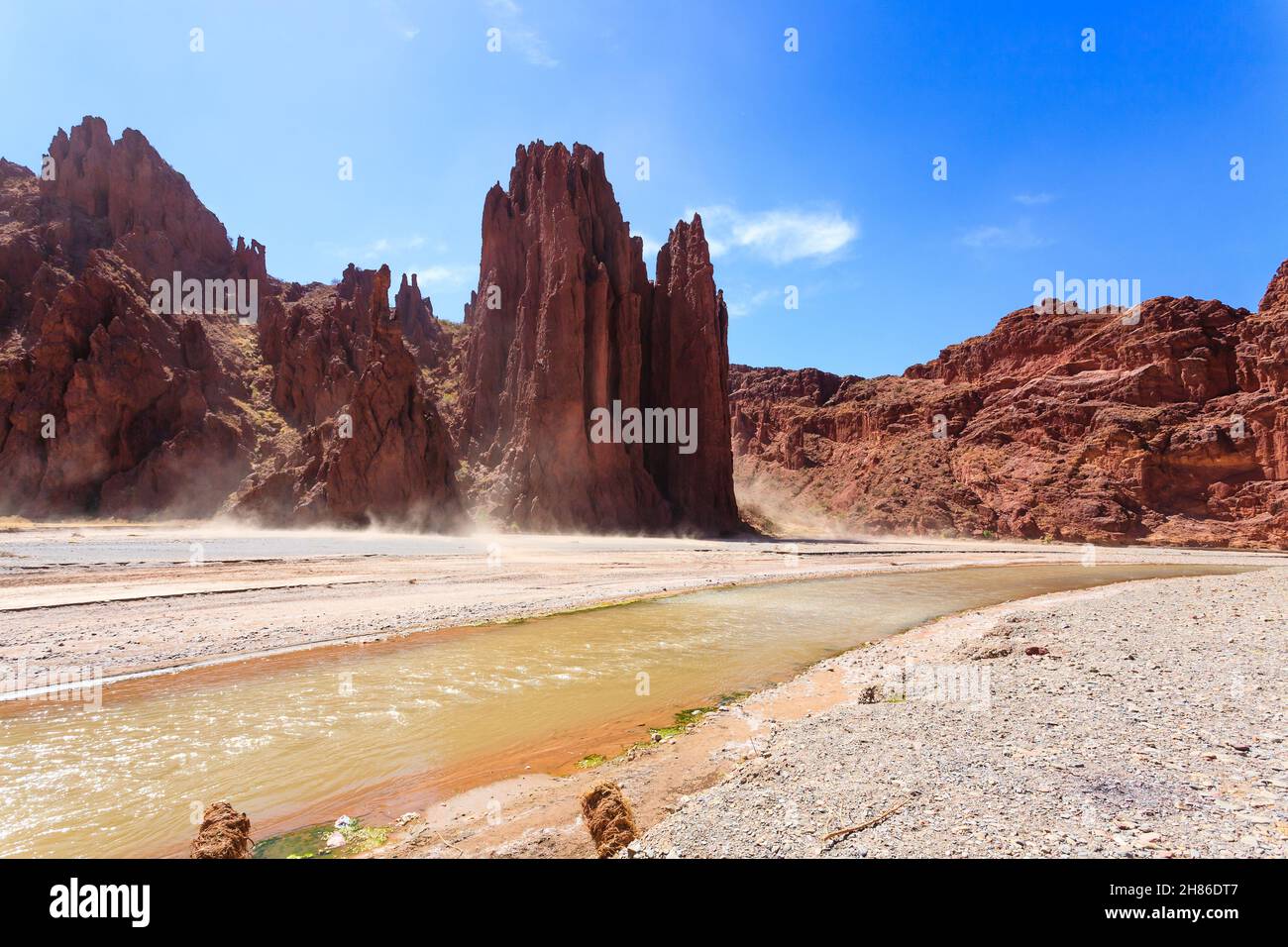 Bolivian canyon near Tupiza,Bolivia.Quebrada Seca,Duende canyon ...